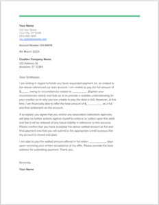 How to Write a Car Loan Settlement Letter > United Settlement